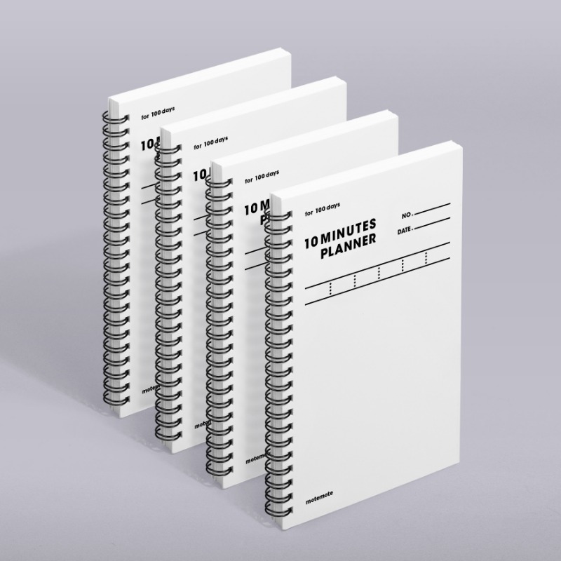 POOM | 텐미닛 플래너 100DAYS 오리지널 - 화이트 4EA