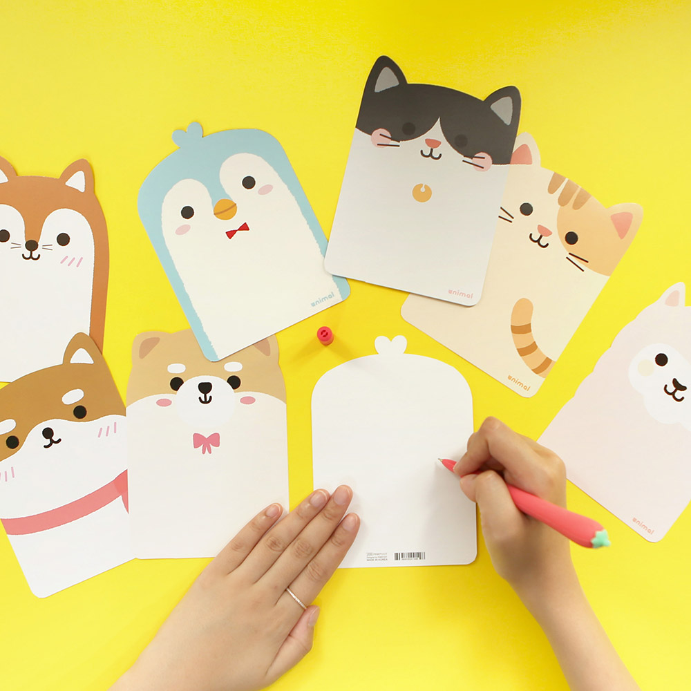POOM | 핑크풋 200 애니멀 스마트 엽서 ver2