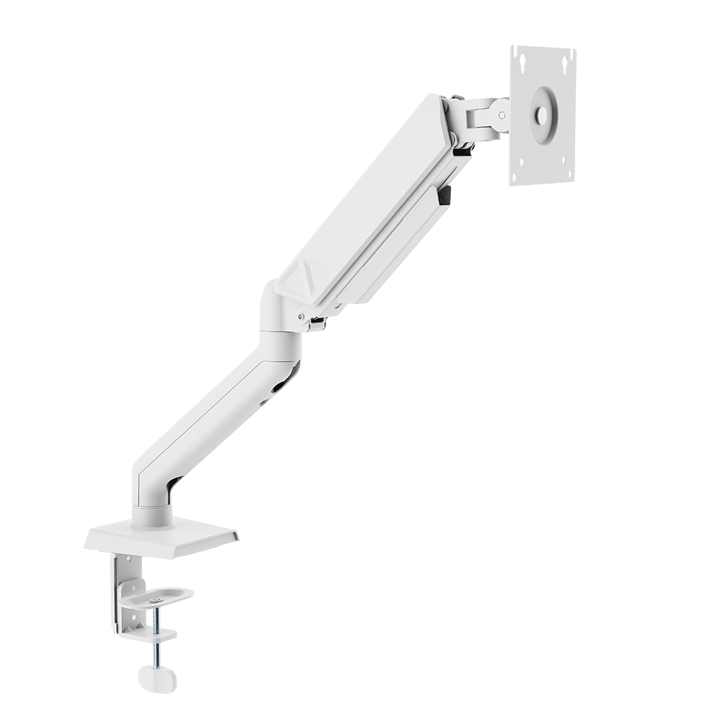 POOM | N112V 올화이트 32인치 싱글 책상 모니터암