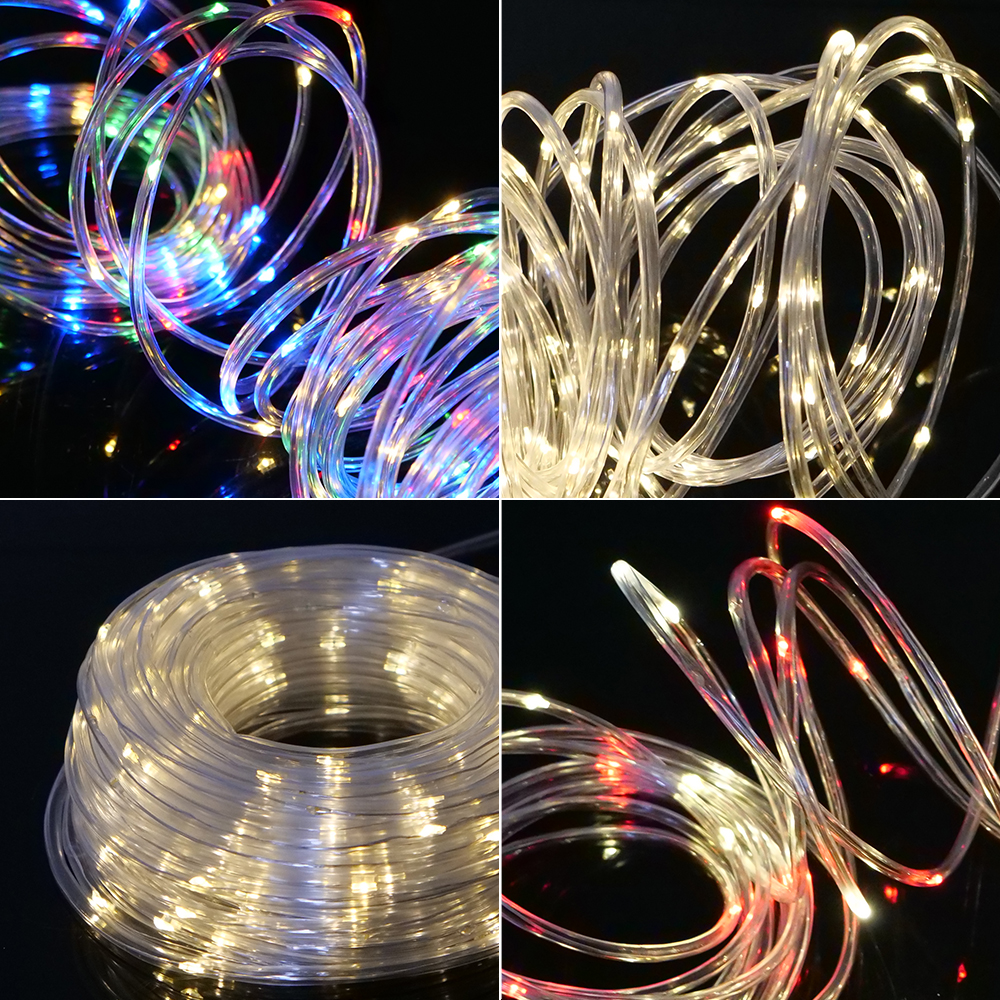 POOM | BUCK703 태양광 LED 200구 20m 방수 호스줄조명