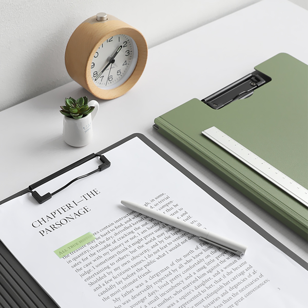 POOM | A4폴더형 가로세로 이중클립 서류레포트 보드 파일판