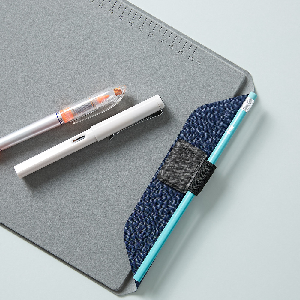 POOM | 리패드-A4클립보드 인조가죽 자석 메모패드