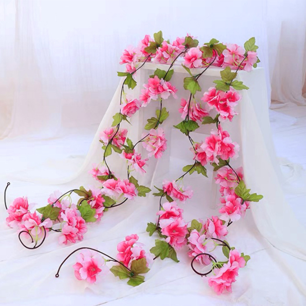 POOM | 블룸 벚꽃 조화 넝쿨 2p세트(핑크)