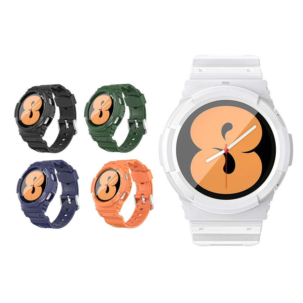 POOM | 갤럭시워치 4/5 호환 TPU 케이스 일체형 스트랩 40MM 44MM