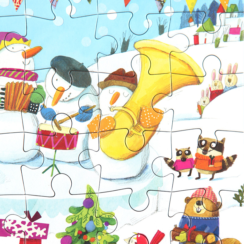 POOM | [공간27] 스노우맨 밴드 36피스 미니퍼즐