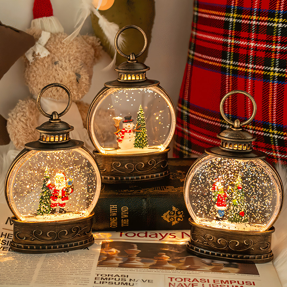 POOM | LED 크리스마스 미니랜턴 워터볼 (건전지 증정)