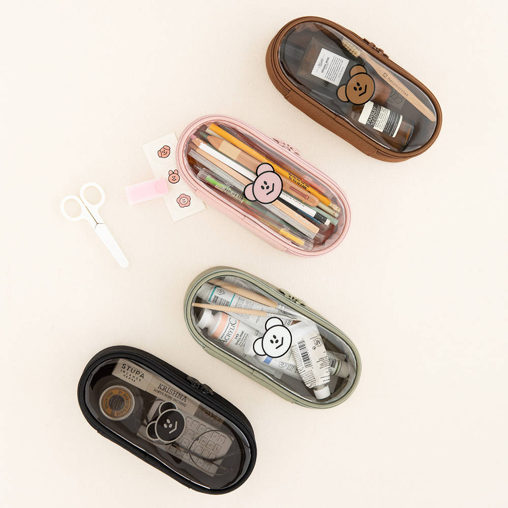 POOM | 모모씨 베어 윈도우 펜슬 케이스 4color