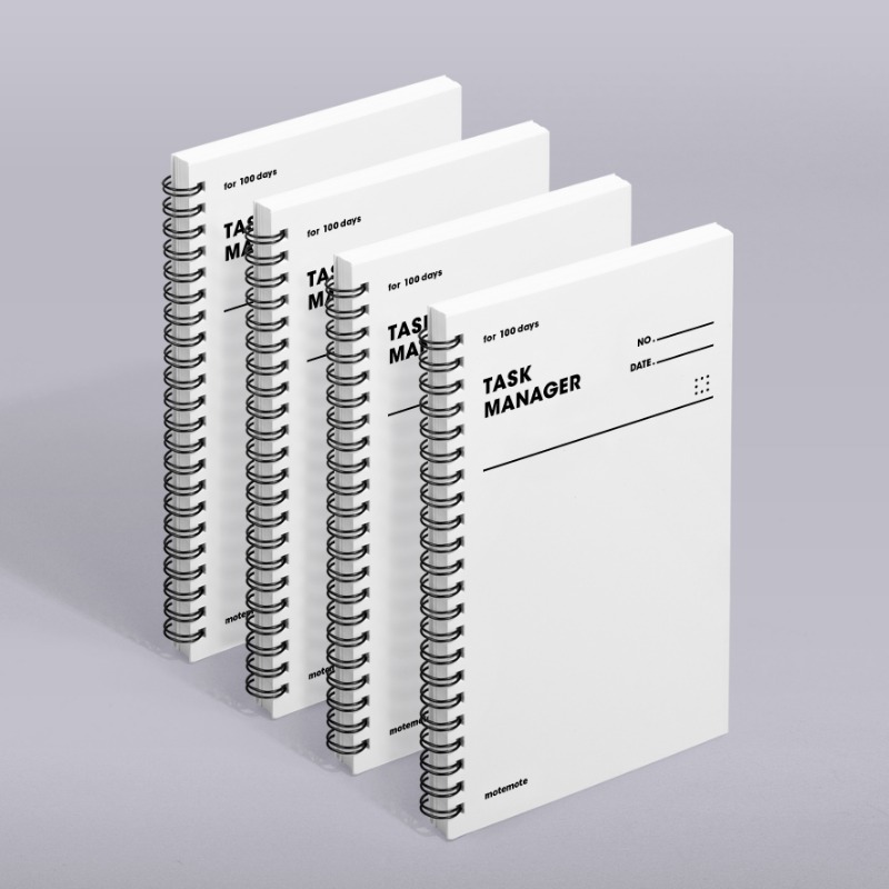 POOM | 태스크 매니저 100DAYS 오리지널 - 화이트 4EA